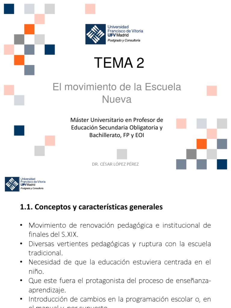 El Movimiento de la Escuela Nueva | PDF | Método de enseñanza | Aprendizaje