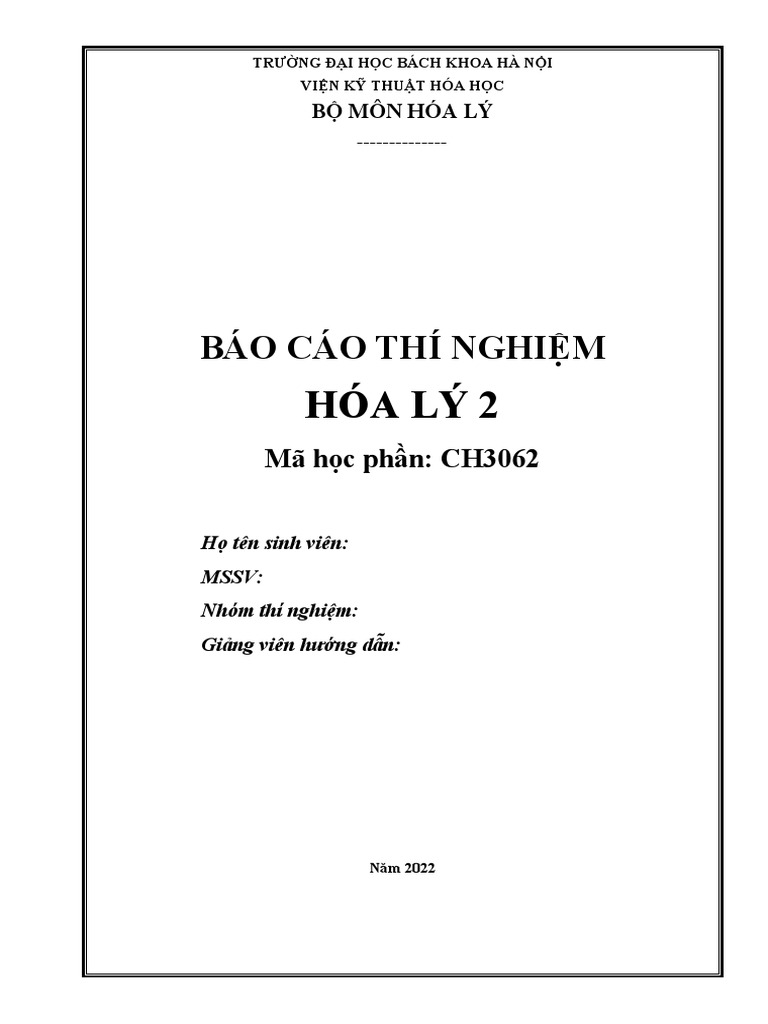 Bao Cao HL2 - CH3062 - 6bai - 2022 | PDF