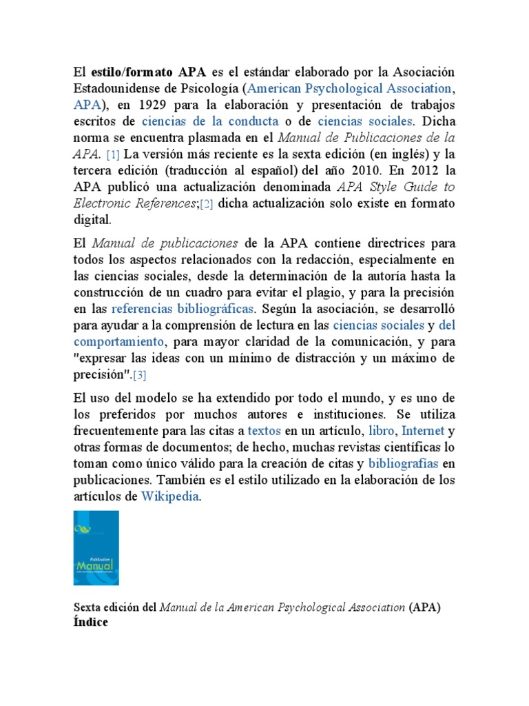 El Estilo APA | PDF