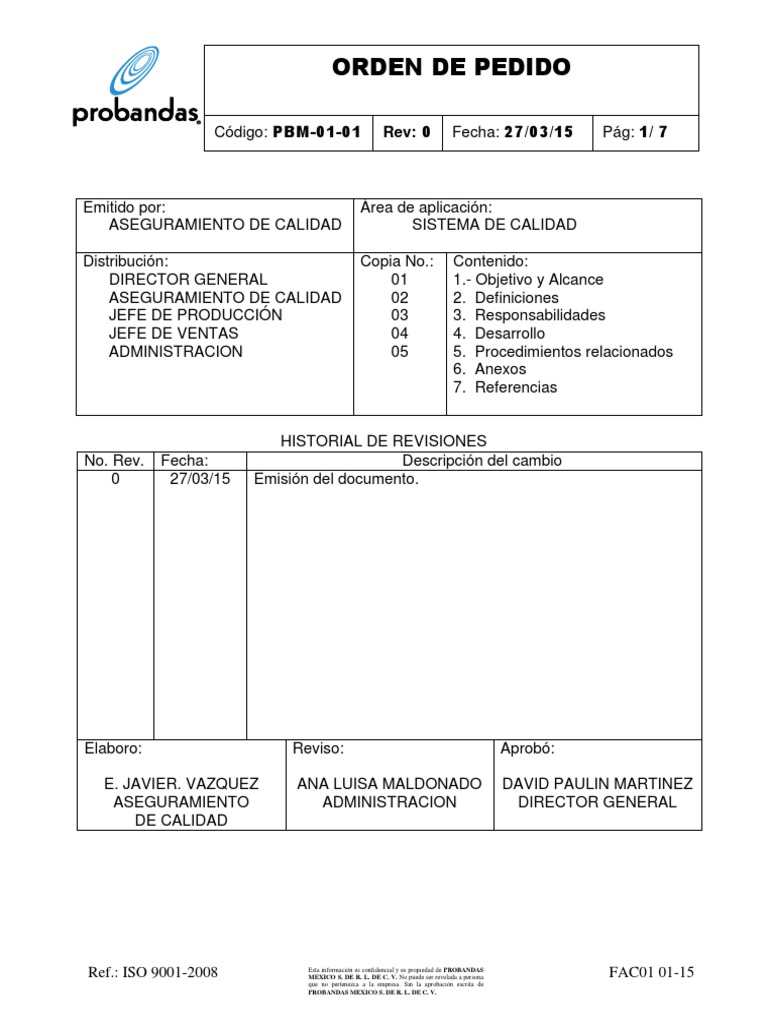 PBM 01 01 | Descargar gratis PDF | Calidad (comercial) | Economias