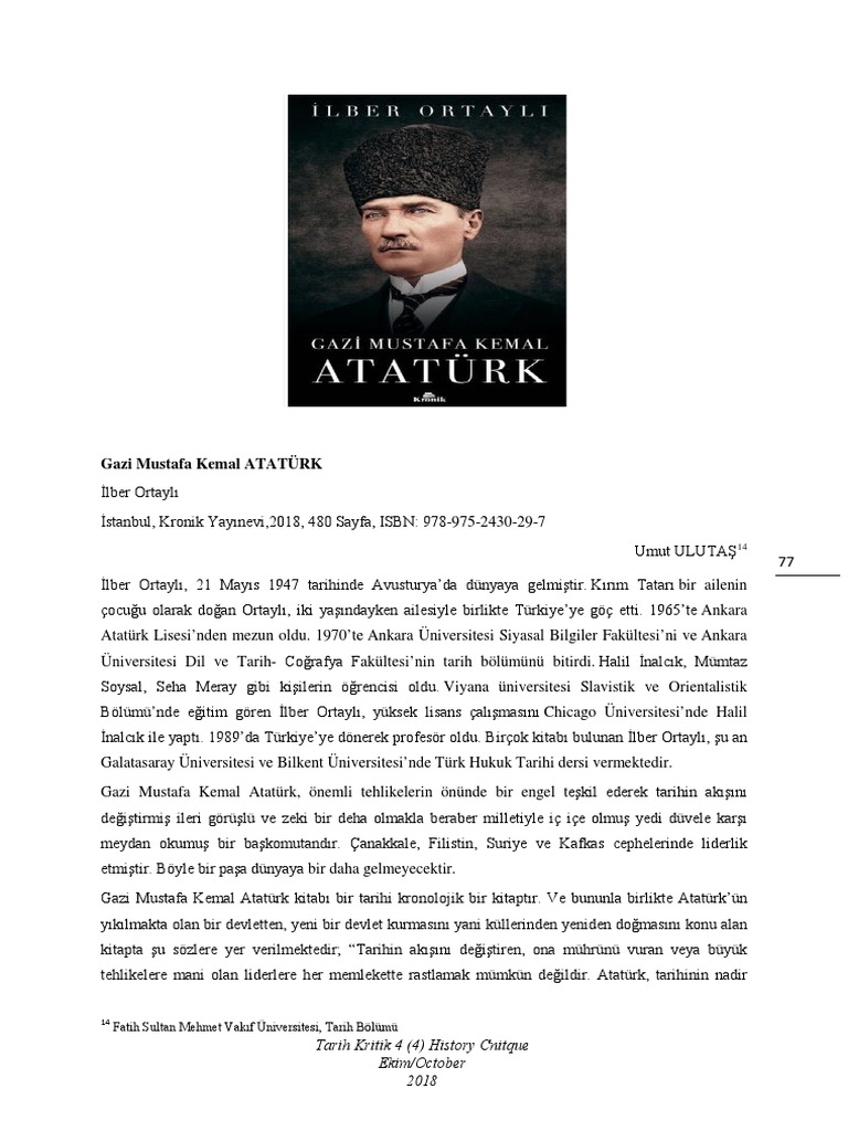 Gazi Mustafa Kemal ATAT - RK (#473554) - 558876 | PDF