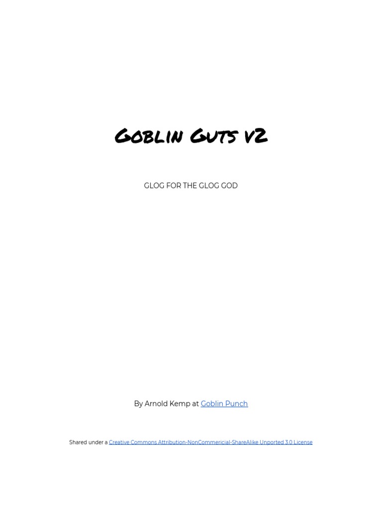 Goblin Punch Goblin Guts v2 | PDF