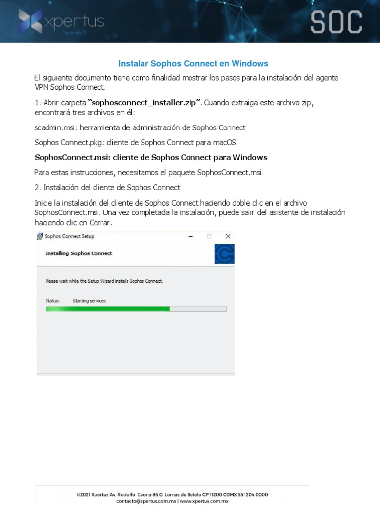 Manual Sophos Connect Actualizado | PDF