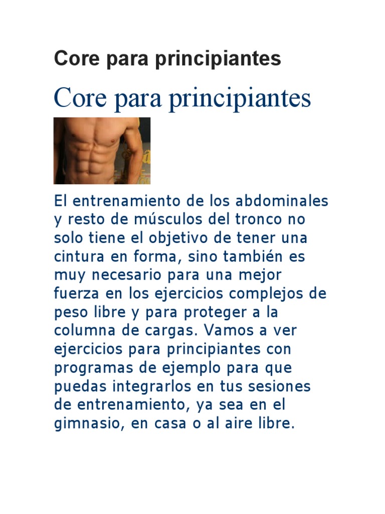Core para Principiantes | PDF