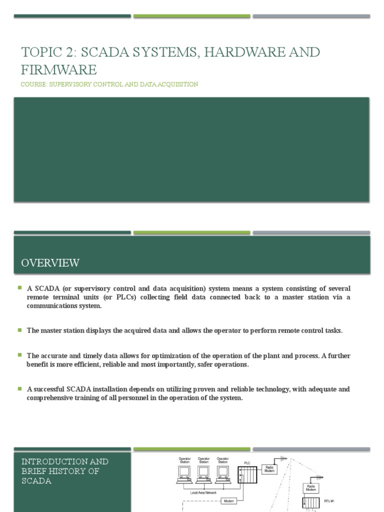 SCADA - Topic - 2 - Updated (SCADA Hardware and Firmware) | PDF | Programmable Logic Controller ...