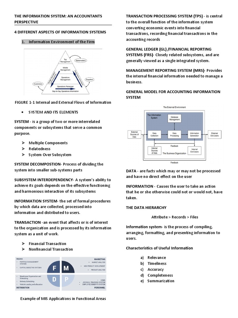 Accounting Information System | PDF | System | Information System