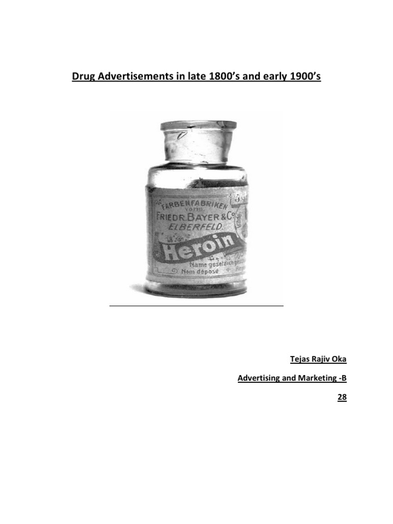 Drug Advertising | PDF | Morphine | Heroin