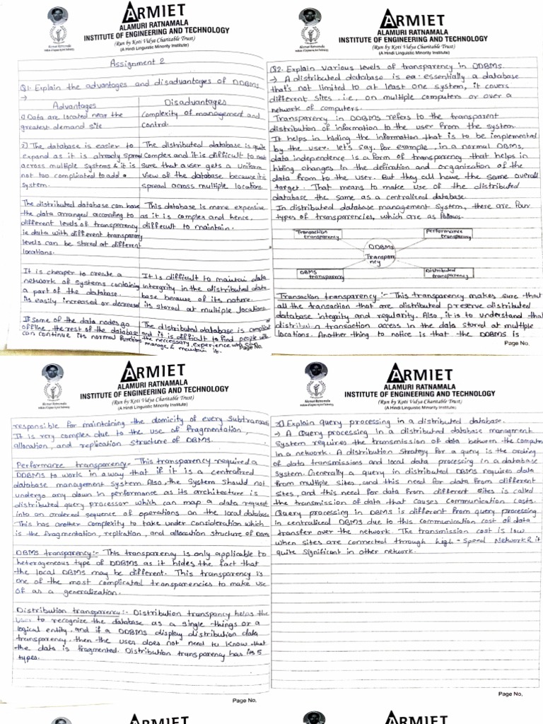 ADMT Assignment2 (Ans) | PDF | Databases | Information Technology