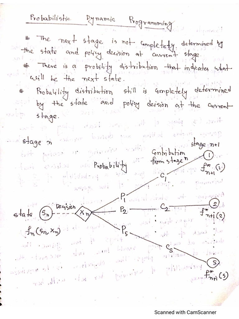 Probabilistic Dynamic Programming | PDF