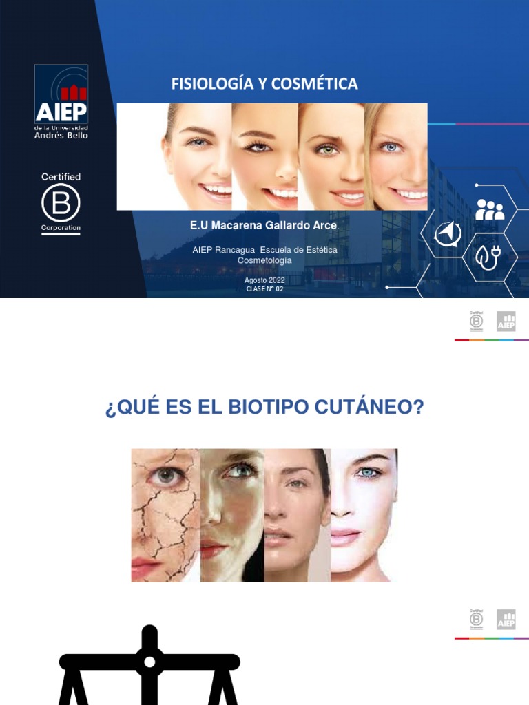 Clase N°2 Biotipos y Fototipos | PDF | Piel | Medicina CLINICA