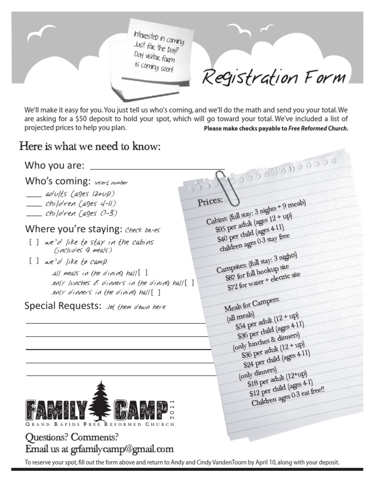 Registration Form Back | PDF