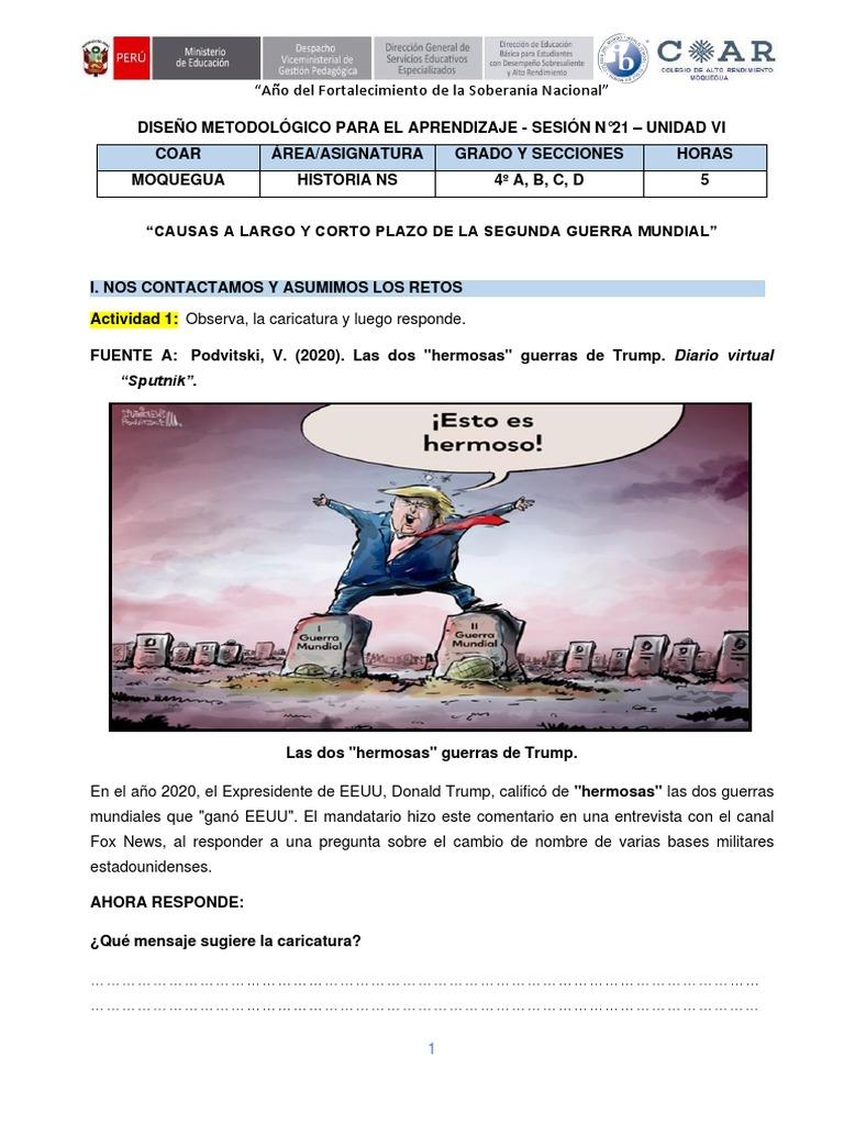 DMpA - 21 - HISTORIA NS - 4º - UNIDAD VI | PDF | Alemania nazi | Checoslovaquia