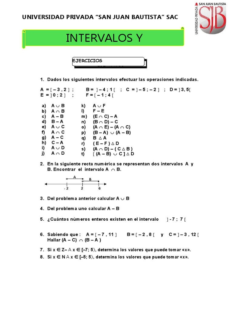 Tarea-Semana 5 - Intervalos y Operaciones | PDF