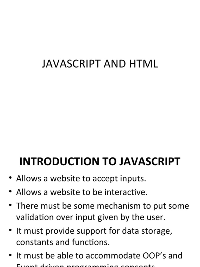 Introduction | PDF | Java Script | World Wide Web