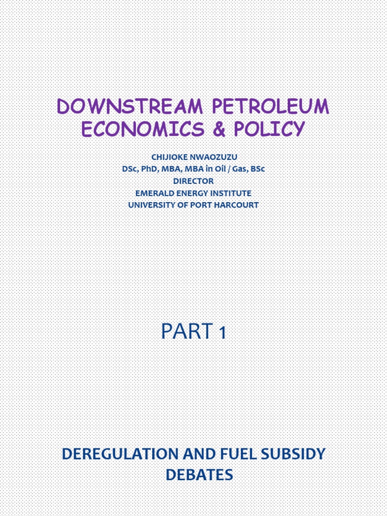 Downstream Petroleum Economics Premium Format 1 | PDF | Oil Refinery ...