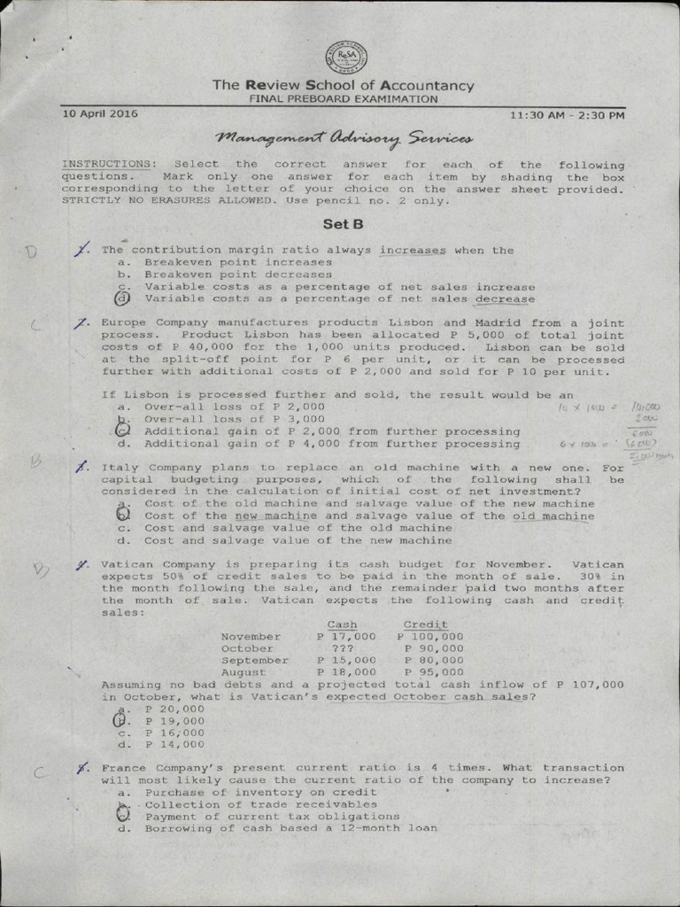 MS - Final Preboard | PDF