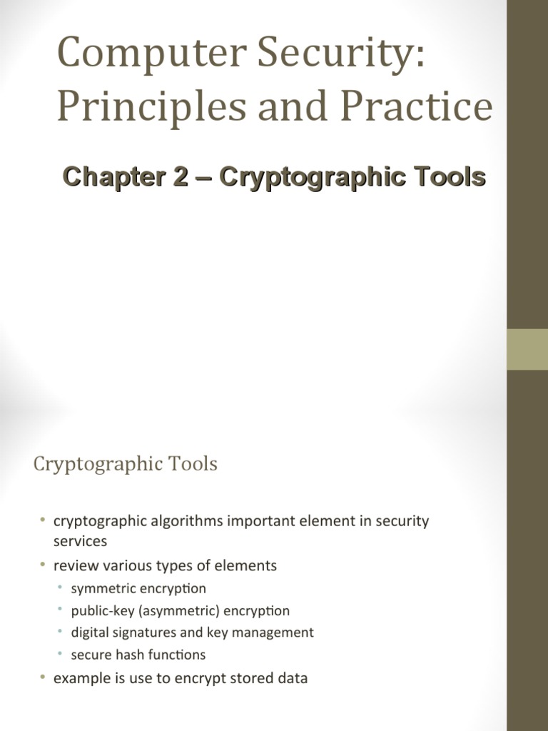 CH 02 | PDF | Cryptography | Public Key Cryptography