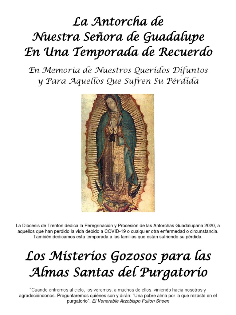 Guadalupe GOZOSO Roasrio | PDF | María, madre de Jesús | Purgatorio