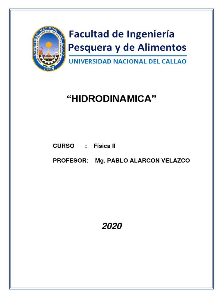 Hidrodinamica PDF | PDF | Viscosidad | Dinámica de fluidos