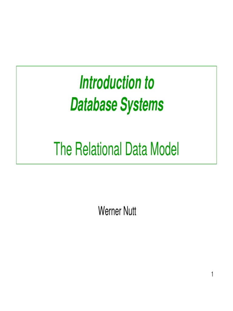 4 DB Relmod | PDF | Relational Model | Conceptual Model