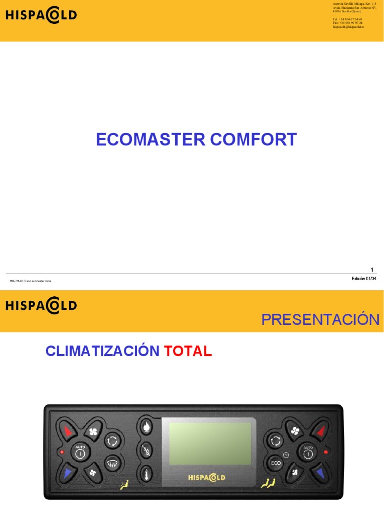 Curso Ecomaster Comfort Español | PDF | Bienes manufacturados