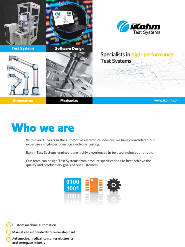 Nueva Presentacion Ikohm 2019 | PDF | Automation | Reliability Engineering