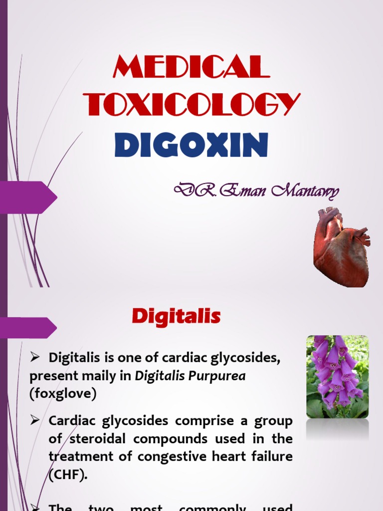 Toxicology Lecture 5 - Digoxin | PDF | Cardiology | Pharmacology