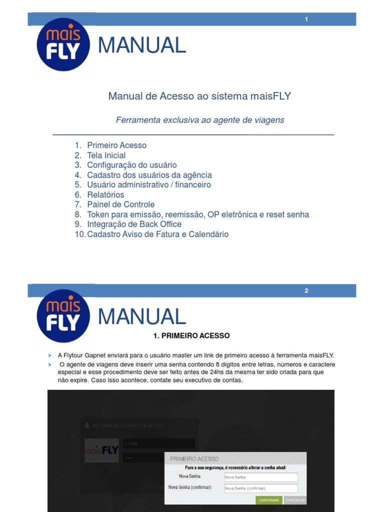 Acesso e Configuração no MaisFLY | PDF | Programas | Informática