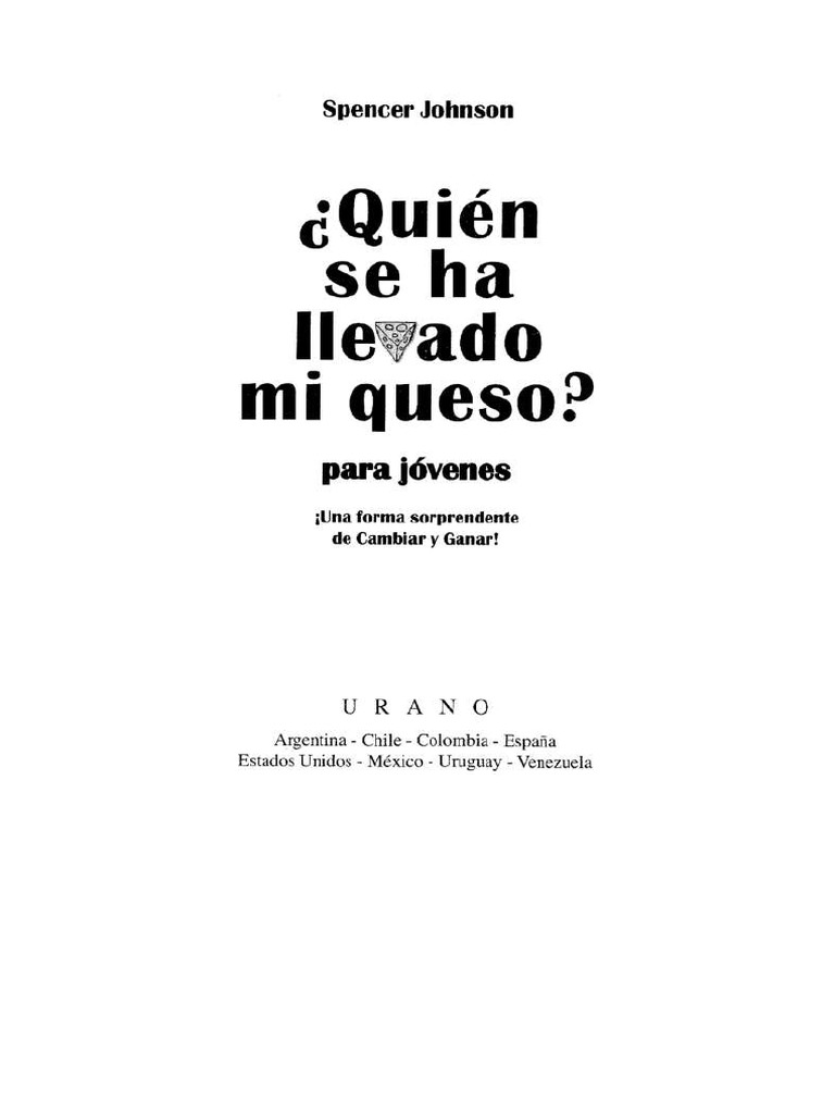 Quien Se Ha Llevado Mi Queso para Jovenes | PDF | Queso
