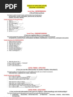 Deped Standard Table of Specification Format | PDF
