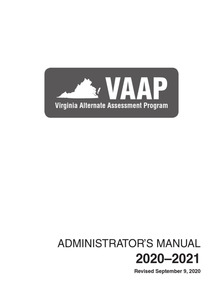 2020 21 Vaap Admin Manual | Download Free PDF | Individualized ...