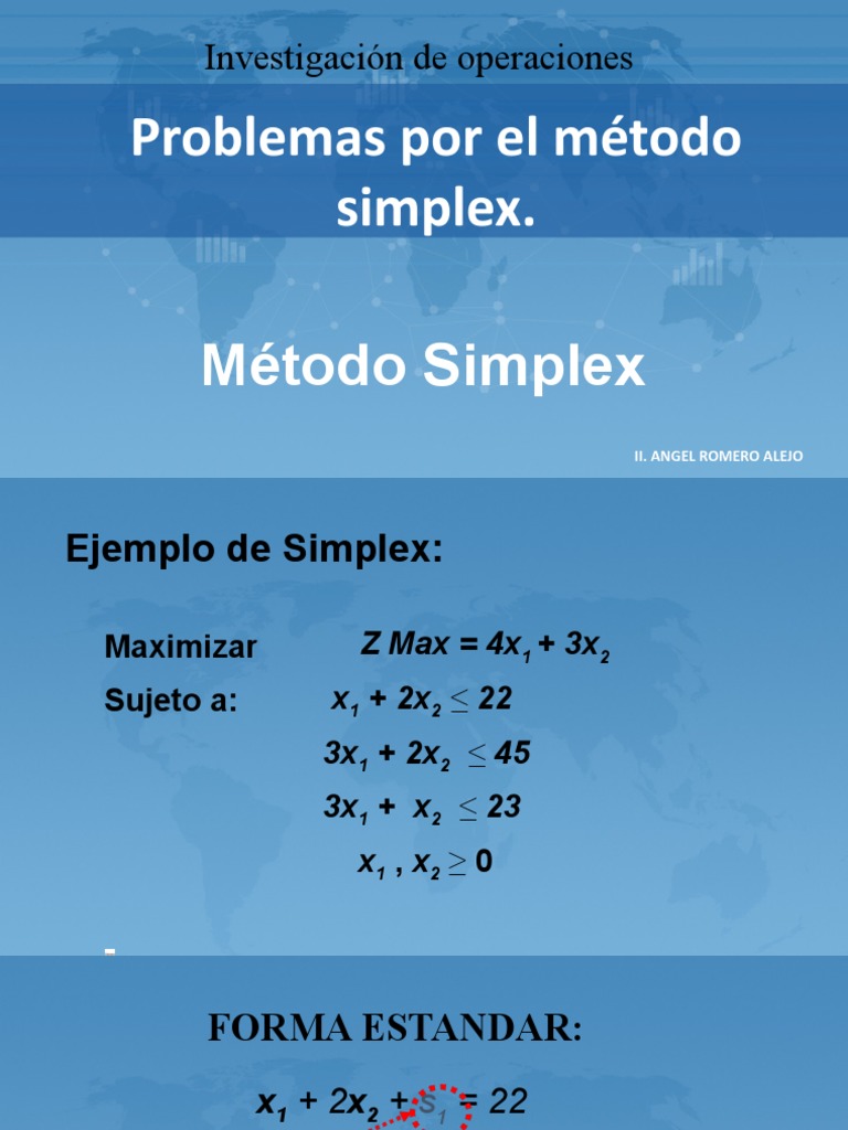 2.3 Metodo Simplex | PDF | Álgebra | Combinatoria
