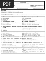 Prueba de Lectura Complementaria Franny y El Mostruo Calabaza | PDF | Ocio