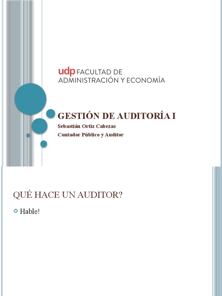 Parte I Concepto de Auditóría y Tipos de Auditoría | PDF | Auditoría ...