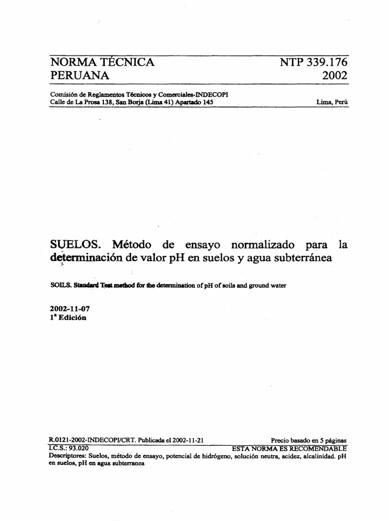 NTP 339.176-2002 | PDF