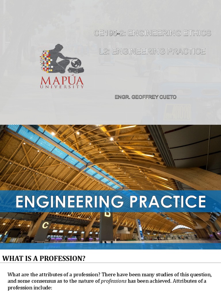 CE195 2 L5 L6 Engineering Practice | PDF | Engineer | Request For Proposal