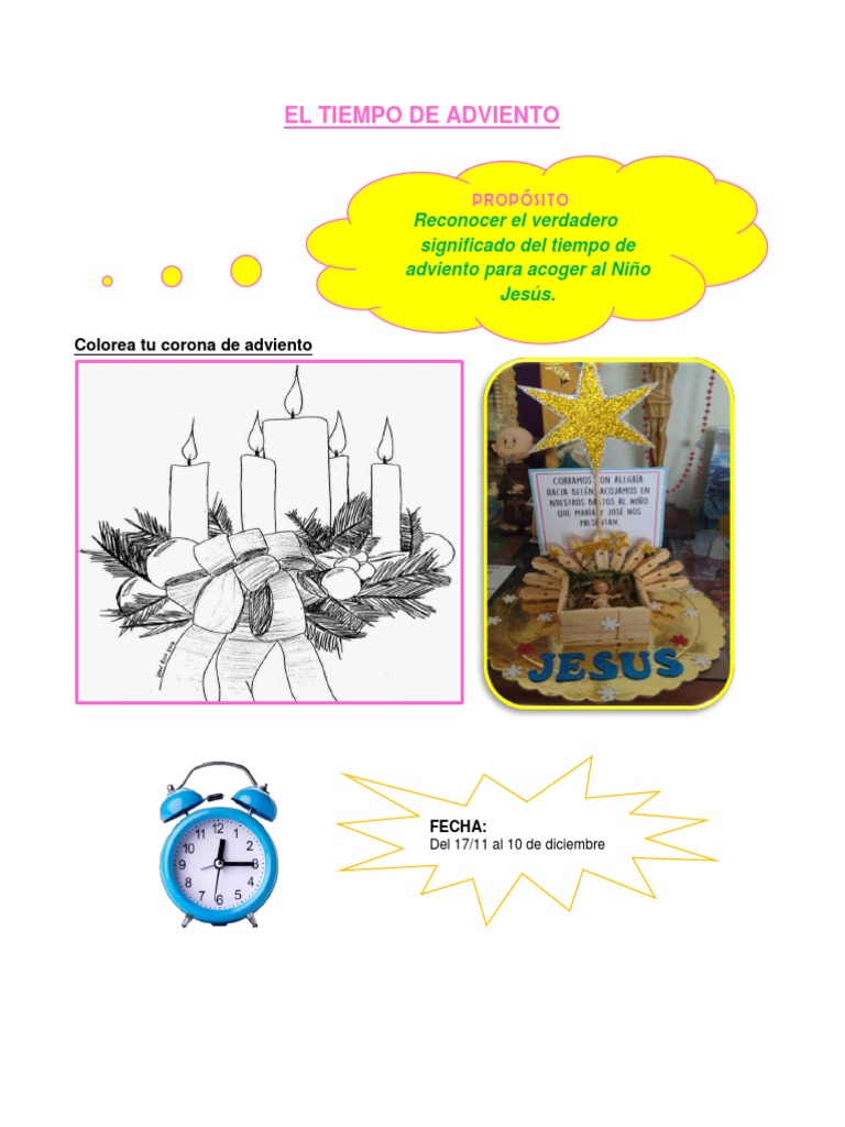 4to Ficha 21 El Tiempo de Adviento Camino de Preparacion A La Navidad | PDF | Adviento