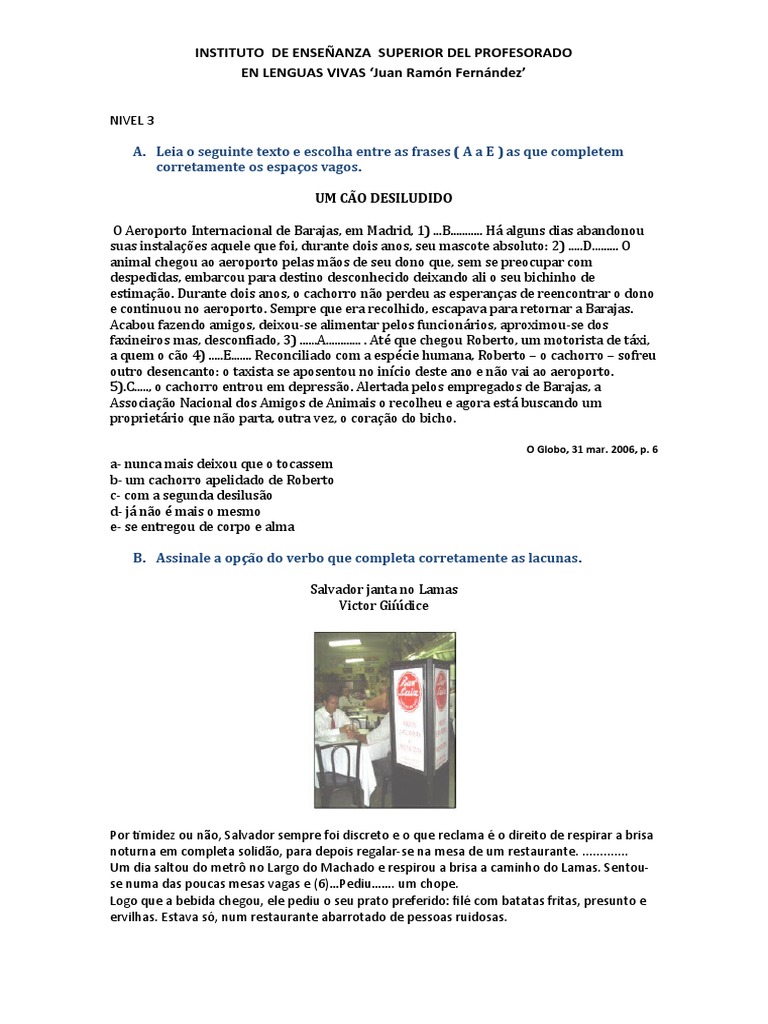 3° FRANCO corrigi | PDF | Cães