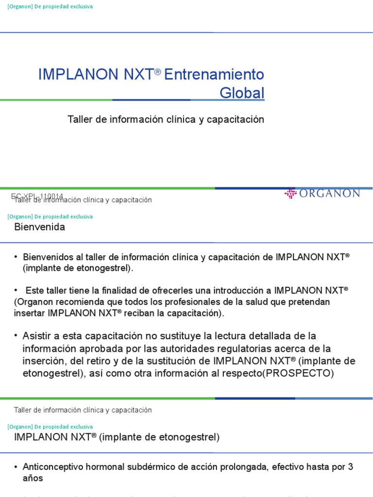 Implanon NXT | PDF | Codo | El embarazo