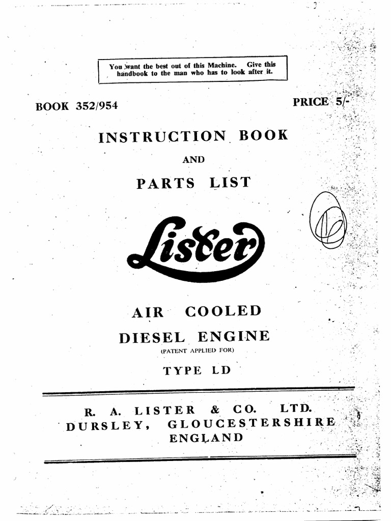 07 - Lister-LD1-Man v2 | PDF