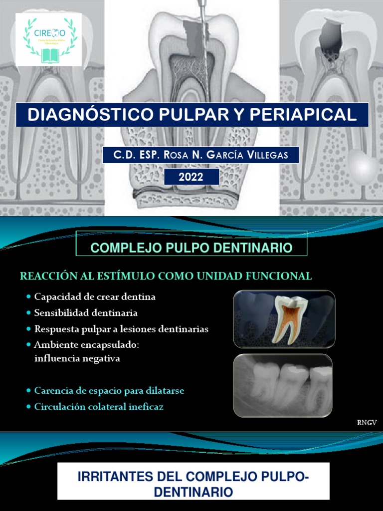 Diagnostico Pulpar y Periapical 2022 | PDF | Inflamación | Especialidades Medicas
