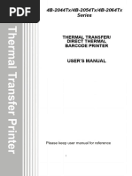 XP-420B Thermal Printer Manual | PDF | Printer (Computing) | Computing