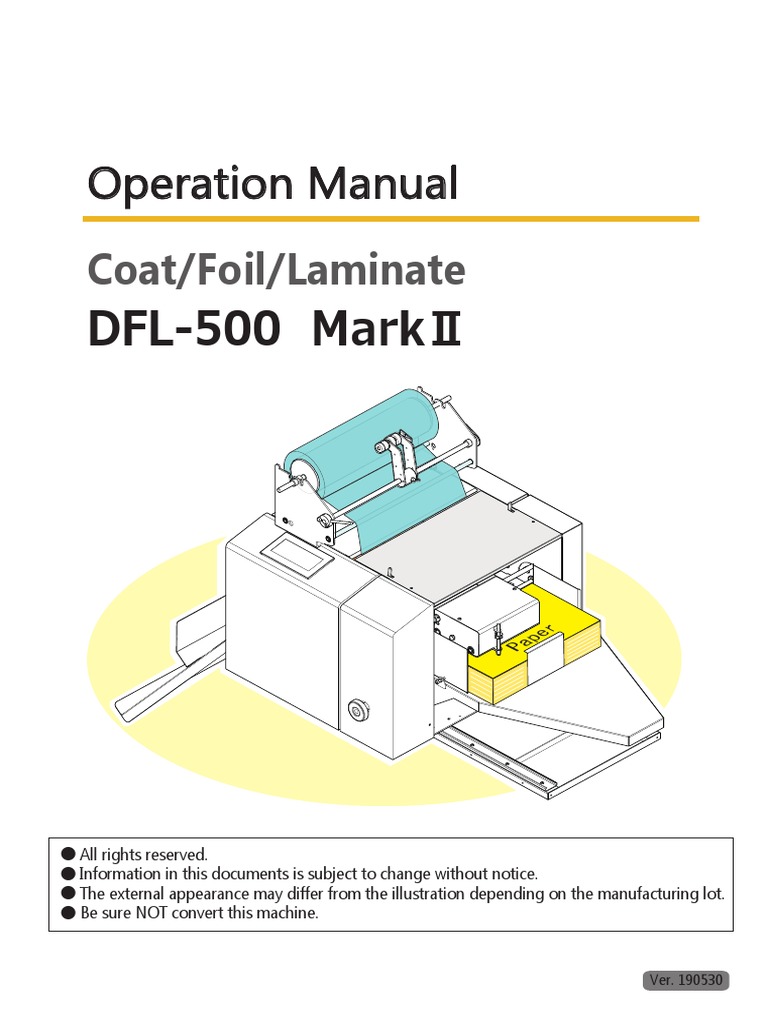 DFL 500MKII Operation Manual | PDF | Mains Electricity | Electrical Connector