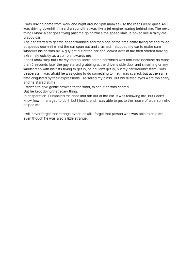 Encounter with a Zombie Driver | PDF