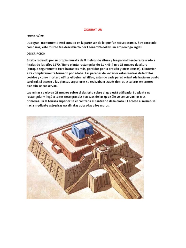 Zigurat de Ur: Arquitectura y Función | PDF | Ur