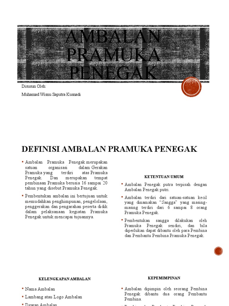 Keanggotaan dan Struktur Organisasi Ambalan Pramuka Penegak | PDF Keanggotaan dan Struktur Organisasi Ambalan Pramuka Penegak | PDF