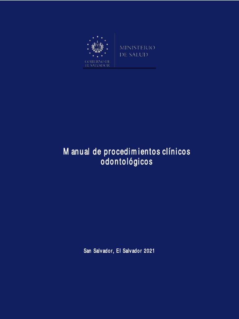 Manualdeprocedimientosclinicosodontologicos Acuerdo 2951 | PDF ...