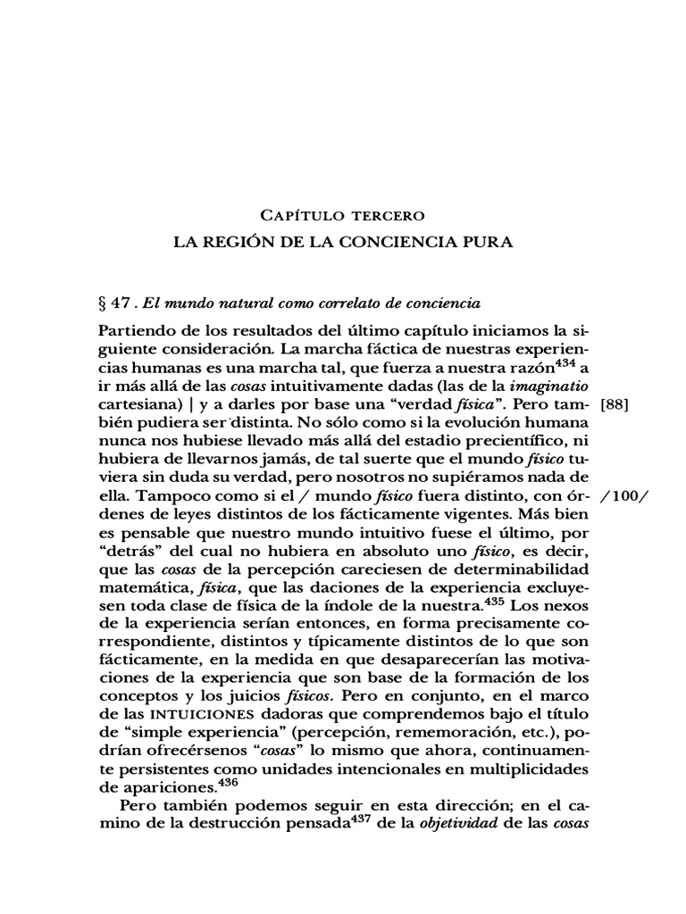 Conciencia y Mundo: Correlatos Fenomenológicos | PDF | Realidad ...