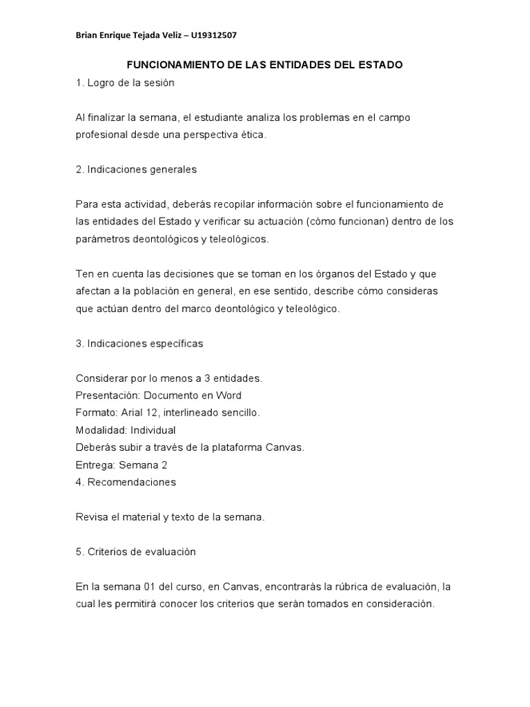 ACV-S02 - BrianTejadaVeliz | PDF | Instituciones sociales | Etica Aplicada