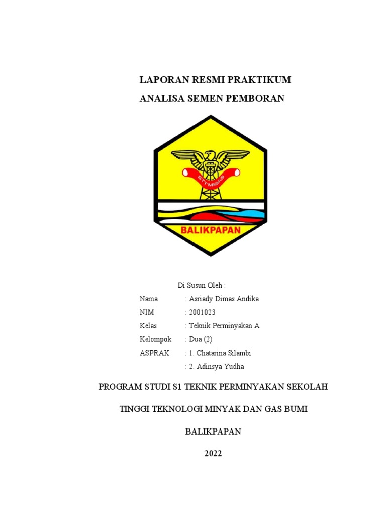 Lapres ASP STT Migas | PDF